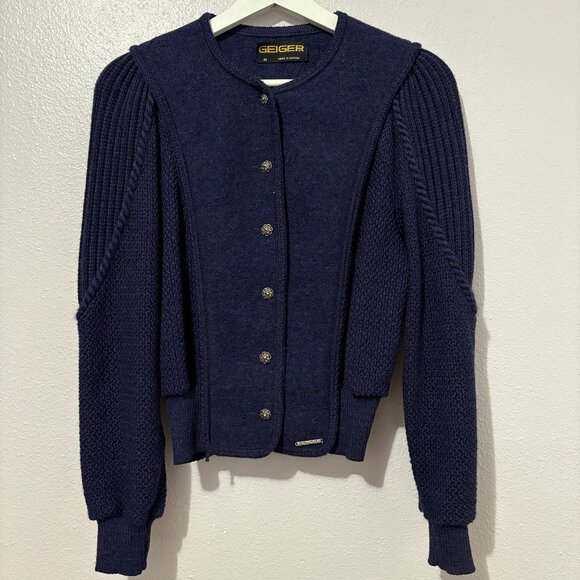 geiger | Sweaters | Vintage Geiger Wool Cardigan 38 | Poshmark